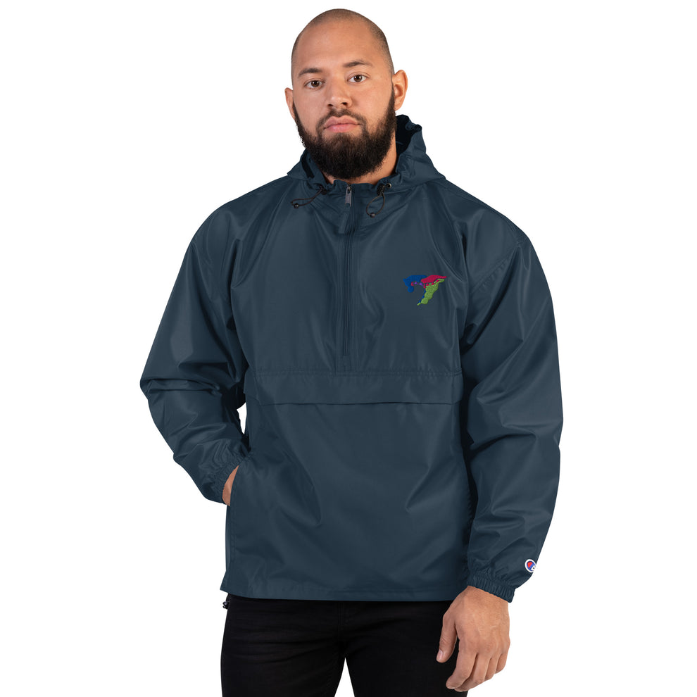 Weather Patterns Embroidered Champion Packable Jacket – RadarOmega ...